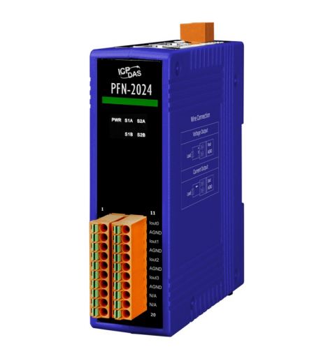 Купить Модуль ICP DAS PFN-2024 CR PROFINET I/O Module (4-channel Isolated Analog Output Module ...