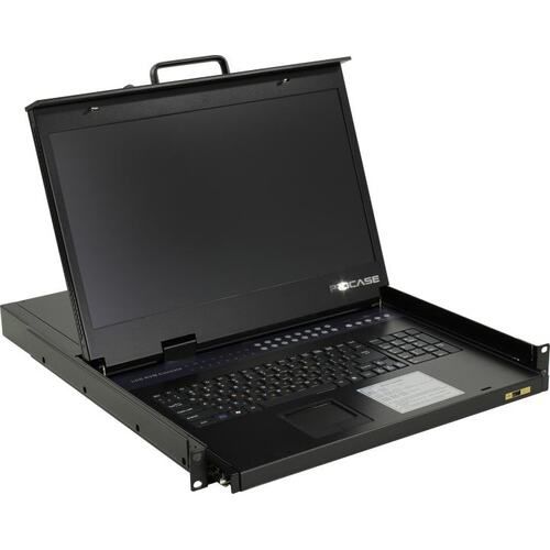Купить Консоль KVM Procase E1916HD однорельсовая, КВМ 16 порт, LCD 19 ...