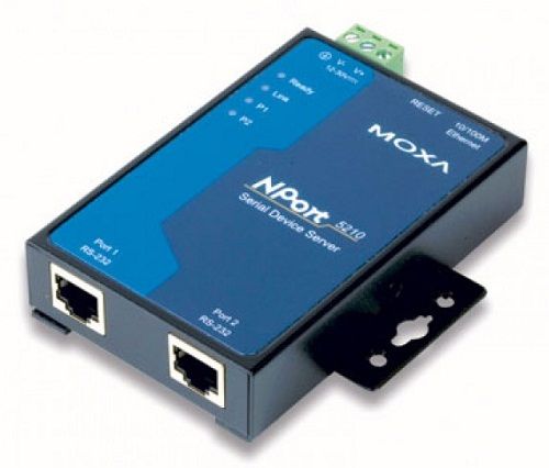 Купить Преобразователь MOXA NPort 5210 2 Port RS-232 device server, RJ45 8 pin | +7 (499) 390-33-02